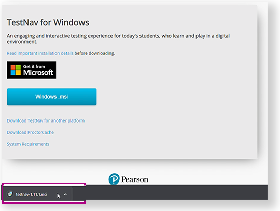 Set Up TestNav on Windows